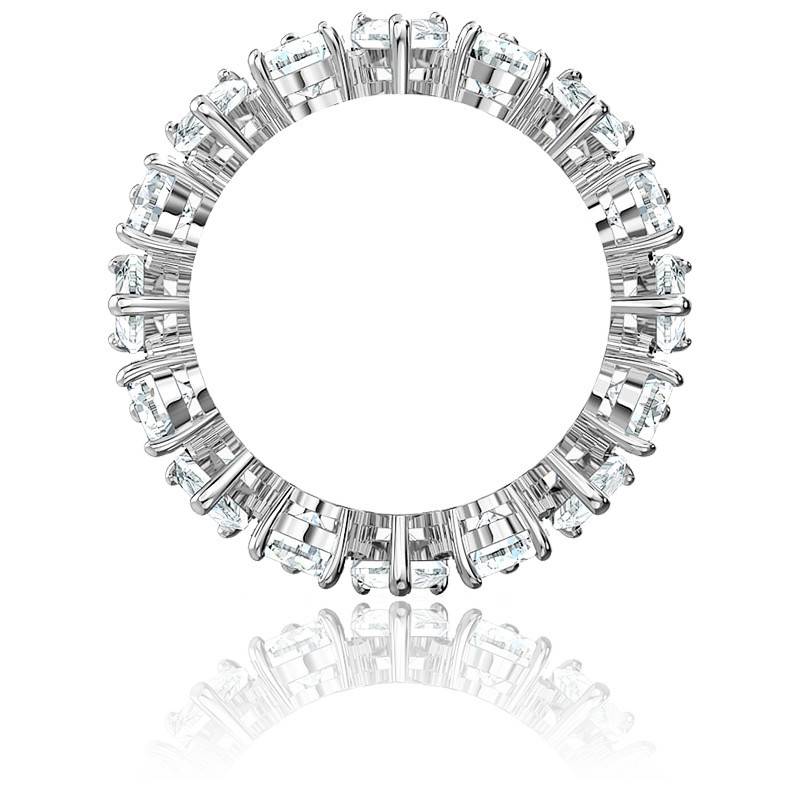 Bague vittore pear, blanc, métal rhodié - Swarovski - Ocarat