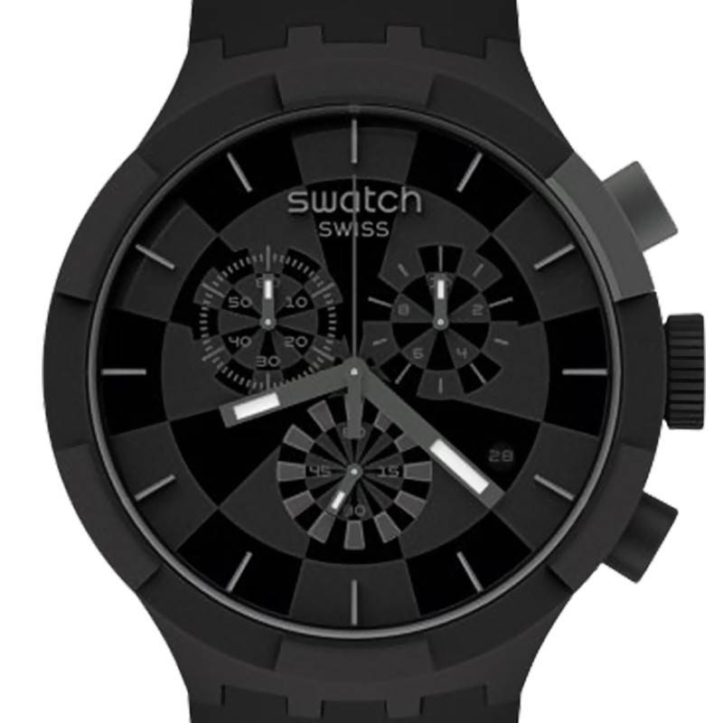 Montre Big Bold Chrono Checkpoint Black SB02B400 - Swatch - Ocarat
