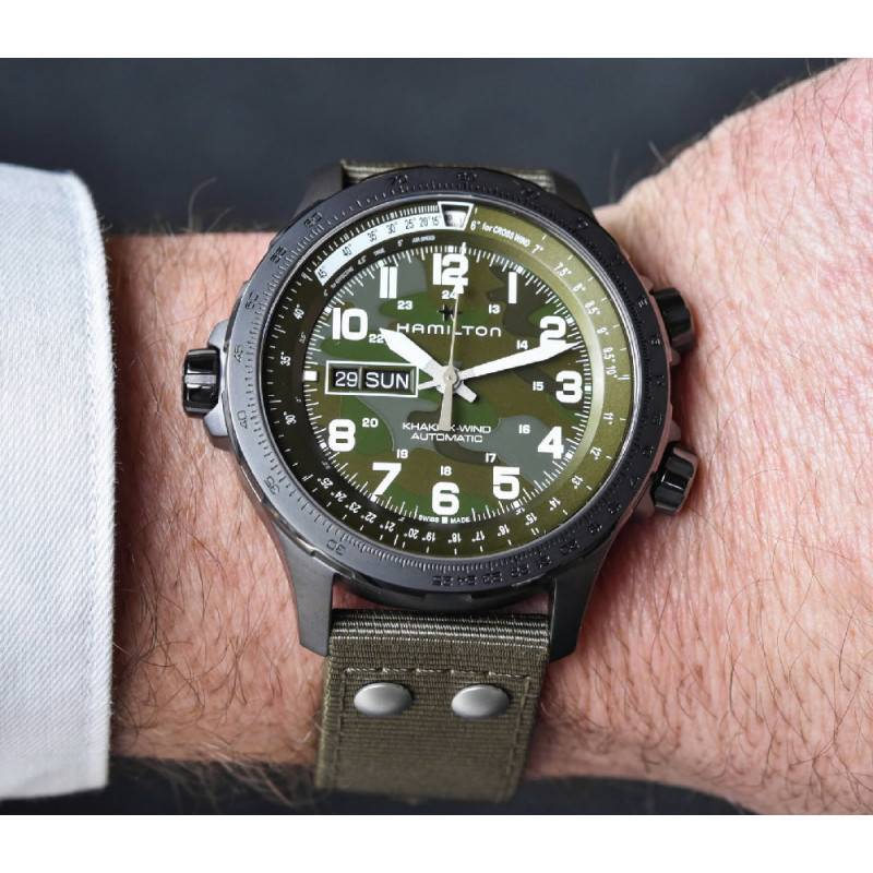Montre Khaki Aviation X-Wind Day Date H77775960 - Hamilton - Ocarat