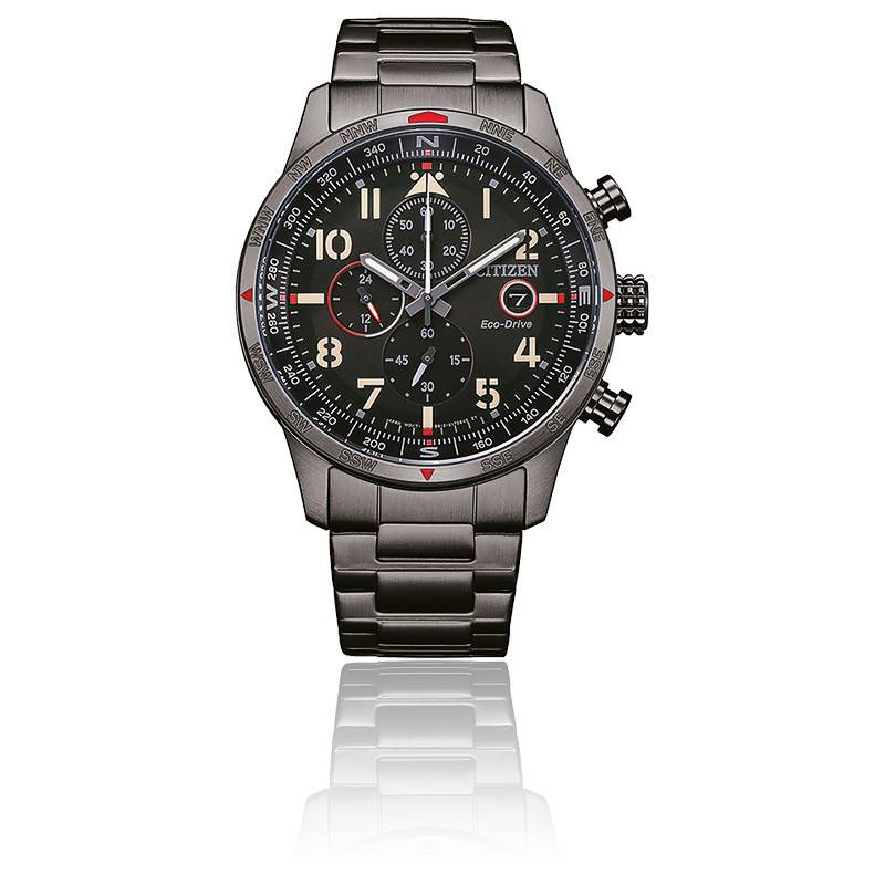 Montre Eco-drive Chronographe Noire CA0797-84E - Citizen - Ocarat