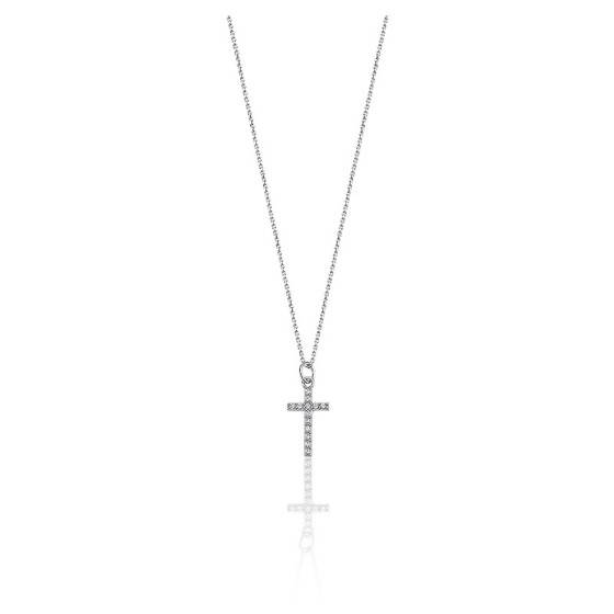 Collier Croix Lotus Silver Argent LP3066-1/1 - Ocarat