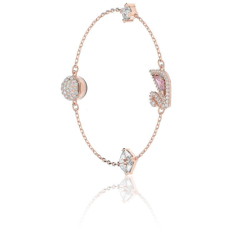 Bracelet Dazzling Swan, Cristaux & Métal 5485876-Swarovski - Ocarat
