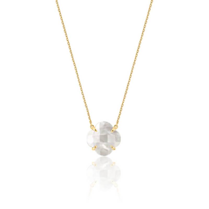 Collier Victoria Nacre Blanche & Or Jaune - Morganne Bello - Ocarat