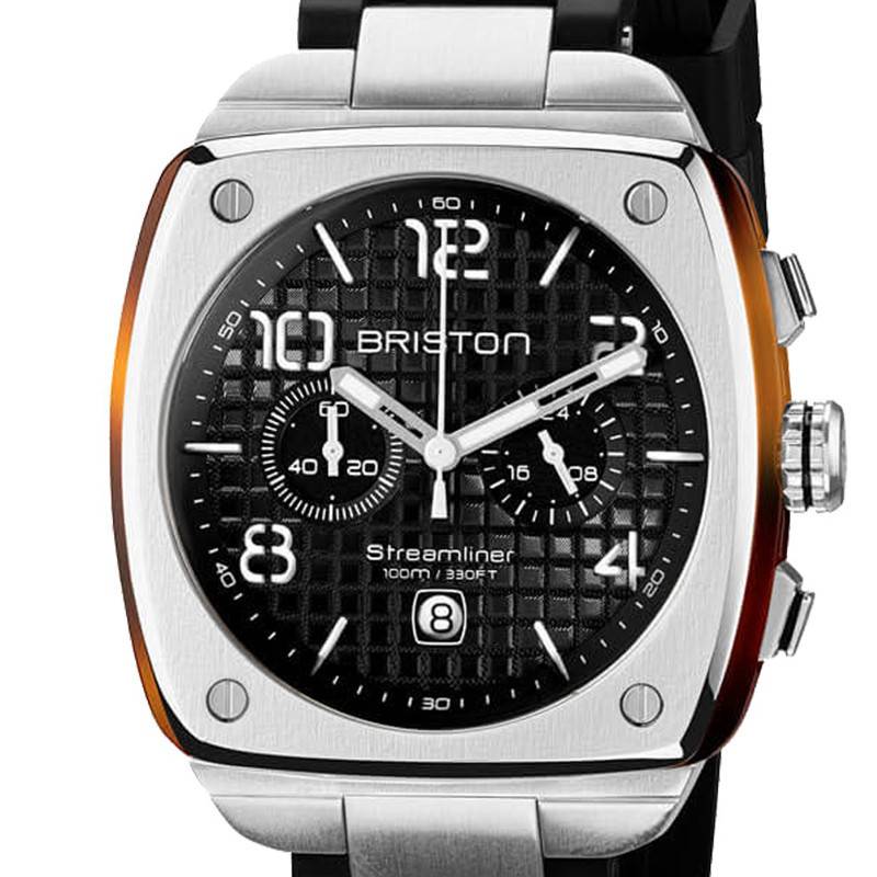 Montre Streamliner Urban Noire - 22142.S.T.1.RB - Briston - Ocarat