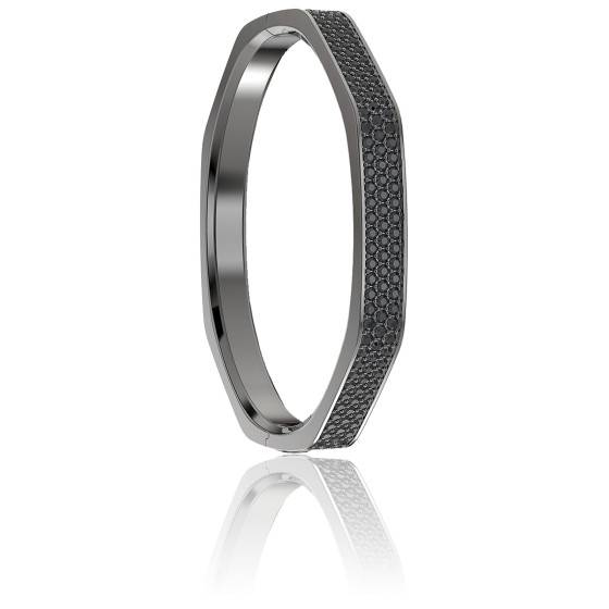 Bracelet Dextera Métal Ruthénium Cristaux 5656842-Swarovski - Ocarat