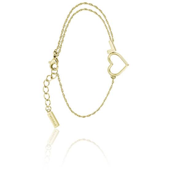 Bracelet Volte Cœur Ajouré en Acier Doré -2040016- Lacoste - Ocarat