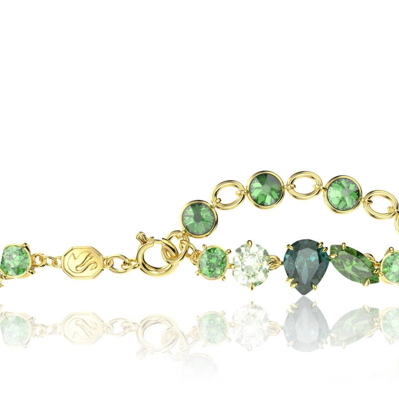 Bracelet Gema Métal Doré Cristaux Verts -5652822- Swarovski - Ocarat