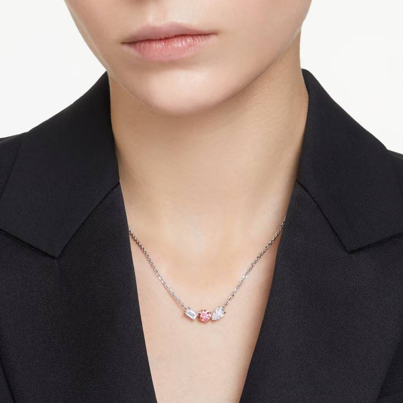 Collier Mesmera Cristaux Rose & Blancs -5668275- Swarovski - Ocarat